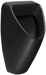 Bruckner, SCHWARN BLACK keramický urinál, zadní přívod, zadní odpad, černý, 201.701.6