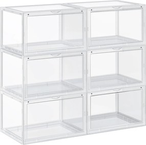 XXXLutz REGÁL NA BOTY, průhledné, 72/66/28 cm Boxxx - Online Only šatny & botníky - 002543015501