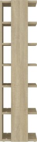 vidaXL Botník 27,5x27x102 cm kompozitní dřevo [808487] Barva: Bílá