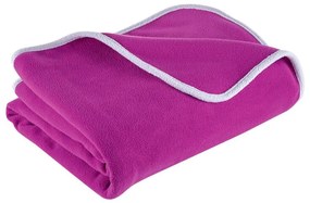Fleecová deka purpurová 130 x 170 cm