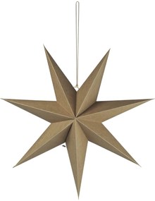 IB LAURSEN Závěsná papírová hvězda Natural Stillenat Ø 60 cm, přírodní barva, papír