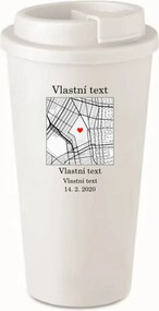 Personalizovaný cestovní termohrnek s mapou