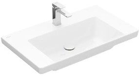 Villeroy & Boch Subway 3.0 - Umyvadlo 800x470 mm, bez přepadu, otvor pro baterii, alpská bílá 4A708101