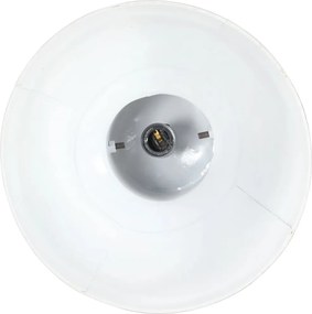 vidaXL Industriální závěsné světlo 25 W kulaté mangovník 32 cm [320846] Barva: Bílá