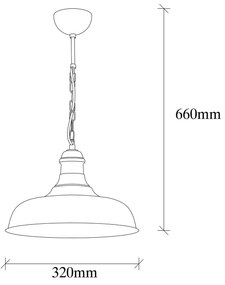 Závěsné světlo Berceste 225-S Ø32cm zlatá