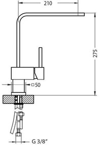 ALVEUS 1134828 - Dřezová baterie LAGUNA 28,6 cm monarch zlatá