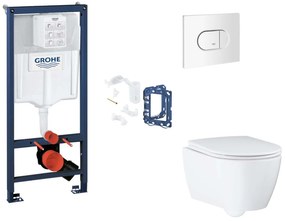 Grohe Rapid SL - Set předstěnové instalace, klozetu, sedátka SoftClose, tlačítka Arena Cosmopolitan a sady pro vhazování tablet, alpská bílá SANI11BB3156