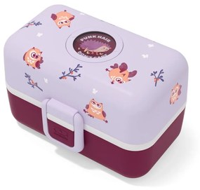 Monbento Dětský svačinový box Tresor purple Owly