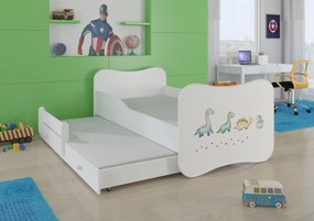 Dětská postel s matracemi GONZALO II 160x80 Motiv: DINOSAUŘI