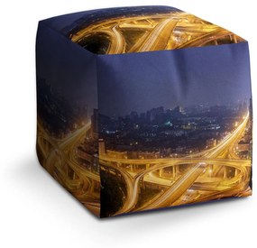 Sablio Taburet Cube Křižovatka: 40x40x40 cm