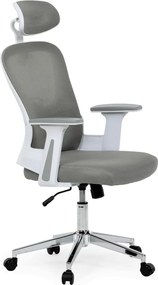 Ergonomická kancelářská židle EMILIE - šedá síťovina