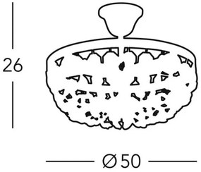 Kolarz 960.18K.5 - Křišťálový lustr na tyči VALERIE 8xE14/40W/230V
