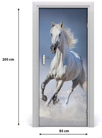 Samolepící fototapeta na dveře Kůň ve cvalu 85x205 cm