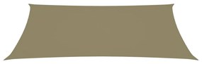 Stínící plachta oxfordská látka obdélníková 5 x 8 m béžová,  135166