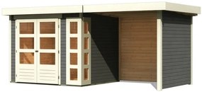 Dřevěný zahradní domek KERKO 3 s přístavkem 240 Lanitplast
