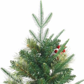 Umělý Skládací Vánoční Strom s stojanem Zelená 240 cm PE a PVC 3397441