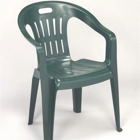 Zahradní židle PIONA –⁠ plast, zelená