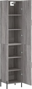 Skříň highboard šedá sonoma 34,5 x 34 x 180 cm kompozitní dřevo 3198799