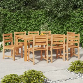 vidaXL Zahradní židle 8 ks masivní teakové dřevo [3157176]