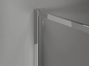 Mexen Kioto-F sprchová stěna Walk-in s rámem 115 x 202 cm, transparentní 8 mm, chrom - 800-115-104-01-00