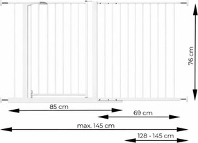 Bezpečnostní zábrana 70-145 cm ANIONE MAXI