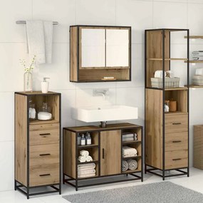 Sada koupelnového nábytku 3 ks Artisanový dub 3402570
