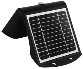 Exteriérové ​​solární nástěnné LED svítidlo Butterfly, 1x LED 3,2w, černá, pohybový senzor