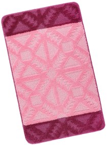 Brotex Koupelnová předložka 60x100cm Geometrie růžová