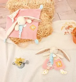 Doudou Dárková sada Hračka s úchytem na dudlík Králíček Ciboulette 19