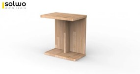 Solwo Design Noční stolek UNICO Dřevo a odstín oleje: BUK Cink - Olej odstín BO104