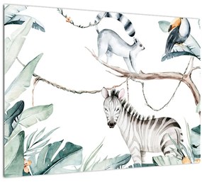 Obraz - Exotická zvířátka (70x50 cm)