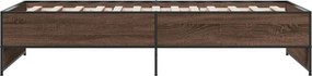 vidaXL Rám postele 90 x 190 cm kompozitní dřevo a kov [845250] Barva: dub sonoma