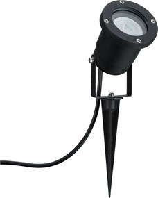 P 94731 LED bodové zahradní světlo zlaté světlo neláká hmyz IP65 kruhové 92mm 2200 - 2200K 4,3W 230V 38-38° černá kov - PAULMANN