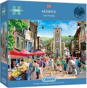 GIBSONS Puzzle Keswick, Anglie / 1000 dílků / 68 × 49 cm