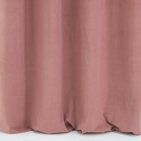 ZATEMŇOVACÍ ZÁVĚS NA KROUŽCÍCH MILO 140X250 CM STARORŮŽOVÁ