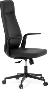 Kancelářské křeslo KA-T8325 BK, synchronní mechanismus, černá ekokůže (66 x 62) cm