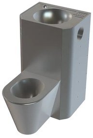 Sanela - Piezo antivandalový set rovný, WC závěsné, servisní otvor