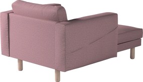 Potah na IKEA Norsborg šezlong s loketními opěrkami barva růžová látka pletený vzor