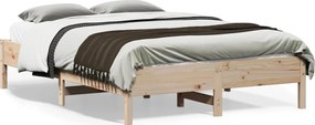 vidaXL Rám postele voskově 135 x 190 cm masivní borovice [842718] Barva: Přírodní