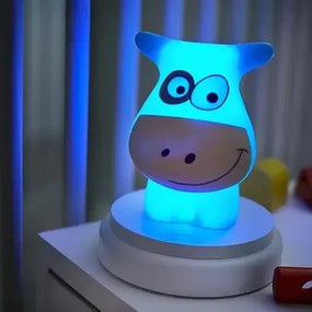 Alecto NAUGHTY COW modrá kráva / Dětské noční světlo / LED / 3x AA bat