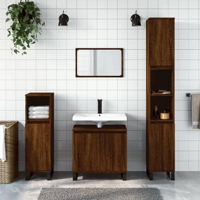 vidaXL Koupelnová skříňka 30 x 30 x 190 cm kompozitní dřevo [831541] Barva: hnědý dub