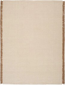 Krémový ručně tkaný běhoun s příměsí bavlny 80x150 cm Channa – Jotex