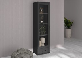 ADRK Furniture Frazio Vysoká vitrína ADRK-SHC-FRA-50-B
