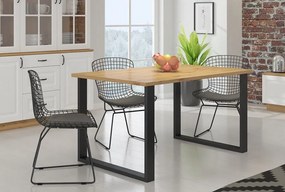 Casarredo - Komfort nábytek Jídelní stůl PILGRIM 185x90, artisan/černý kov