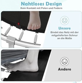 Costway Trampolína venkovní se žebříkem kulatá zahradní