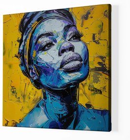 Obraz na plátně - Africká žena Muriel FeelHappy.cz Velikost obrazu: 120 x 120 cm
