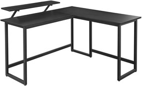 Rohový psací stůl  Vasagle Corner černý