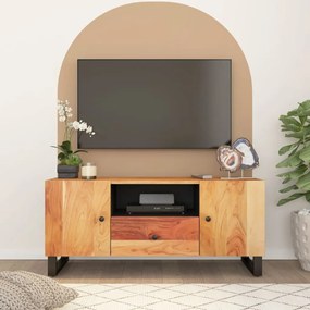 TV skříňka 105 x 33,5 x 46 cm masivní akácie a kompozitní dřevo - Default Title