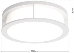 Orion AL_11-1207_weiß Hliníkové venkovní svítidlo HENRY kulaté bílé IP44