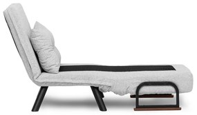Designové rozkládací křeslo Hilarius II šedé